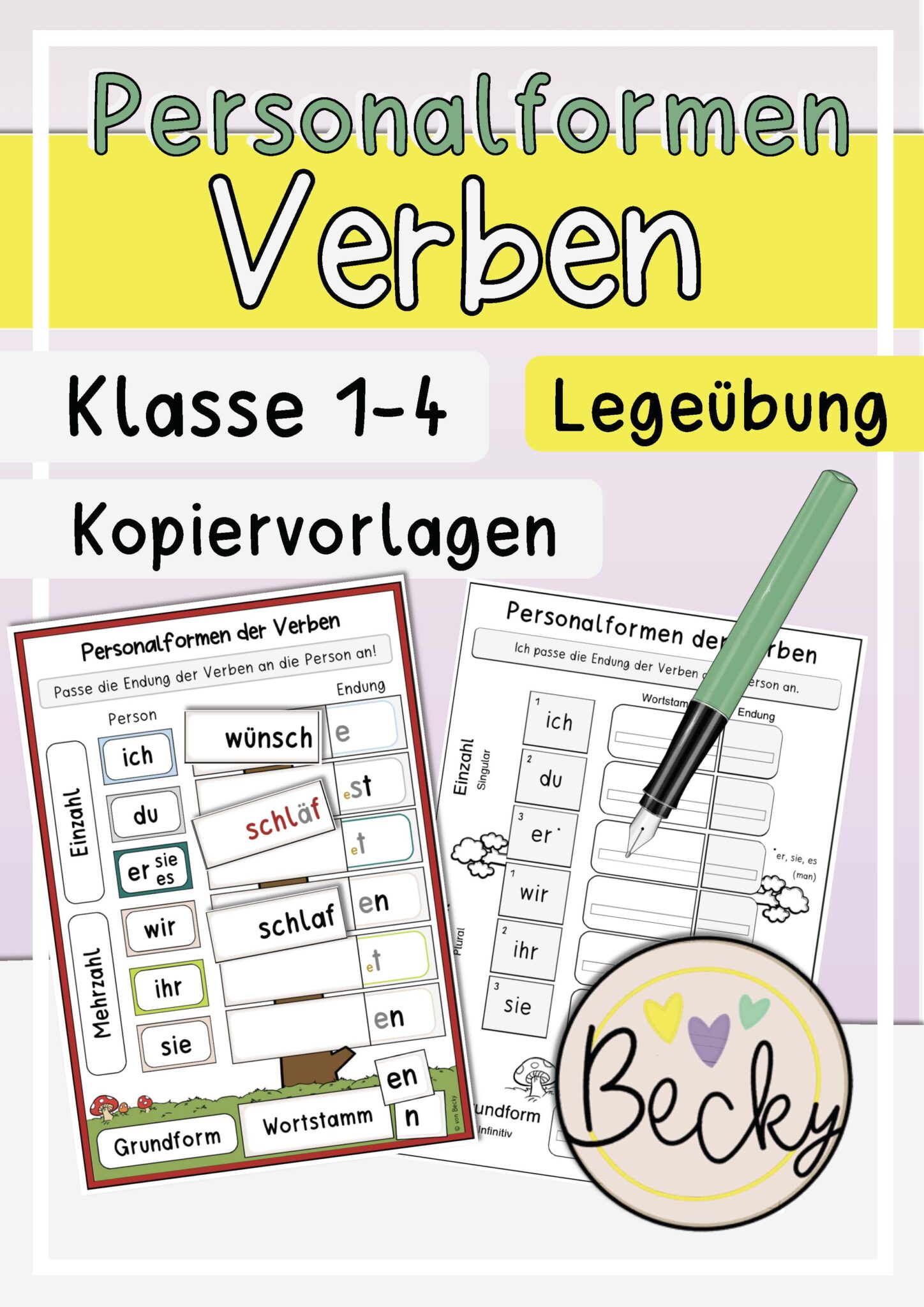 Personalformen der Verben (Präsens, Verbenbaum) | Becky